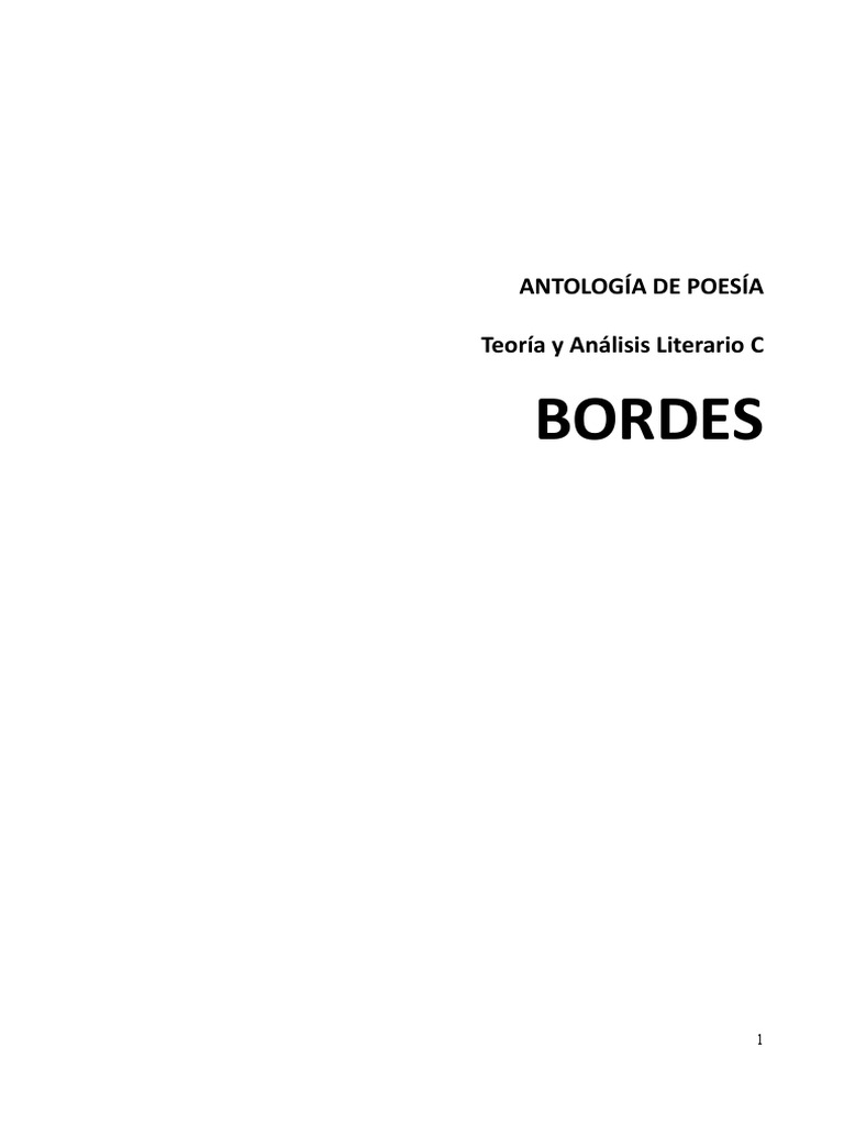 Antología Bordes 2022 | PDF