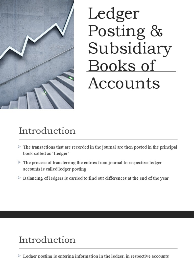 Ledger Posting | PDF | Debits And Credits | Ledger