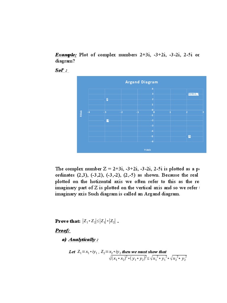 Argand Diagram And Modulus Pdf Cartesian Coordinate System Complex
