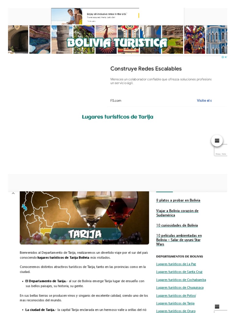 003 Lugares Turísticos de Tarija Bolivia - ¡GUÍA COMPLETA! | PDF | Vino | Uva