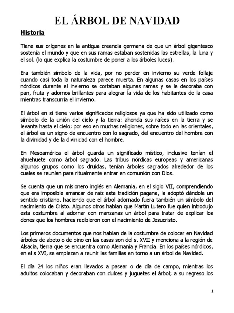 Significado del Árbol de Navidad | PDF | Árbol de Navidad | Navidad