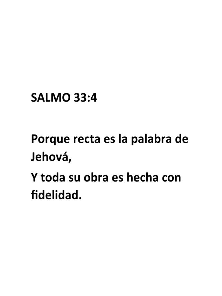 Salmo 33 | PDF