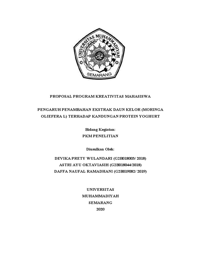 PKM Proposal Revisi 2.1 | PDF
