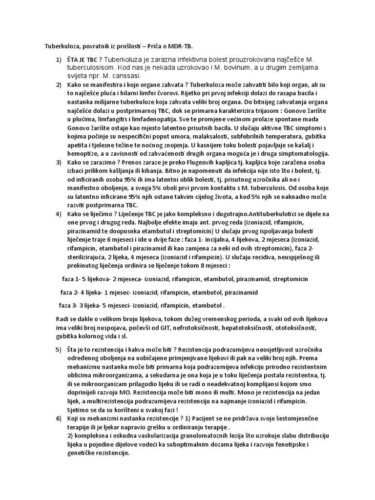 Tuberkuloza | PDF