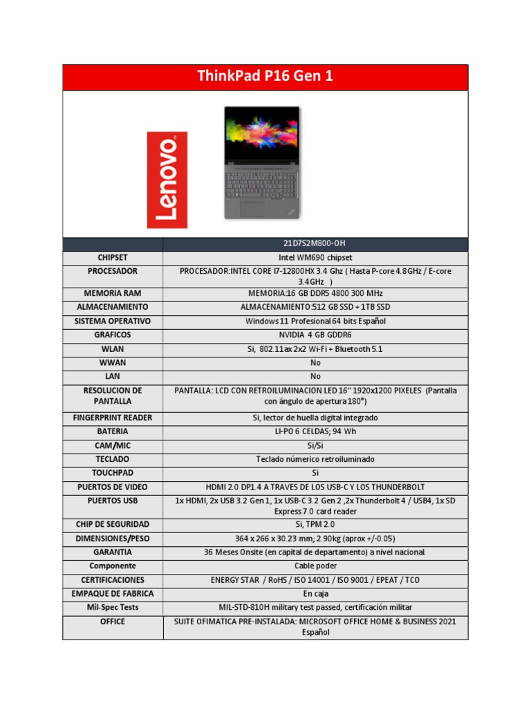 LAPTOP CORE I7 Catalogo 1 | PDF
