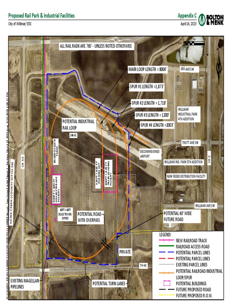 Potential Willmar Rail Park On 145 Acres in The Willmar Industrial Park ...