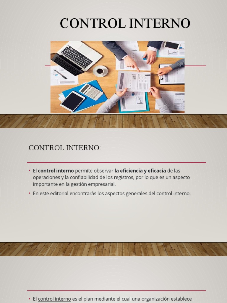 Control Interno | PDF | Negocios | Finanzas y administración del dinero