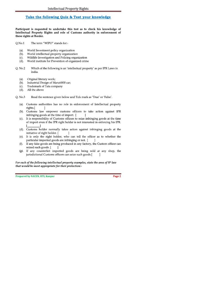 Trademark - MCQ 01 PDF | PDF