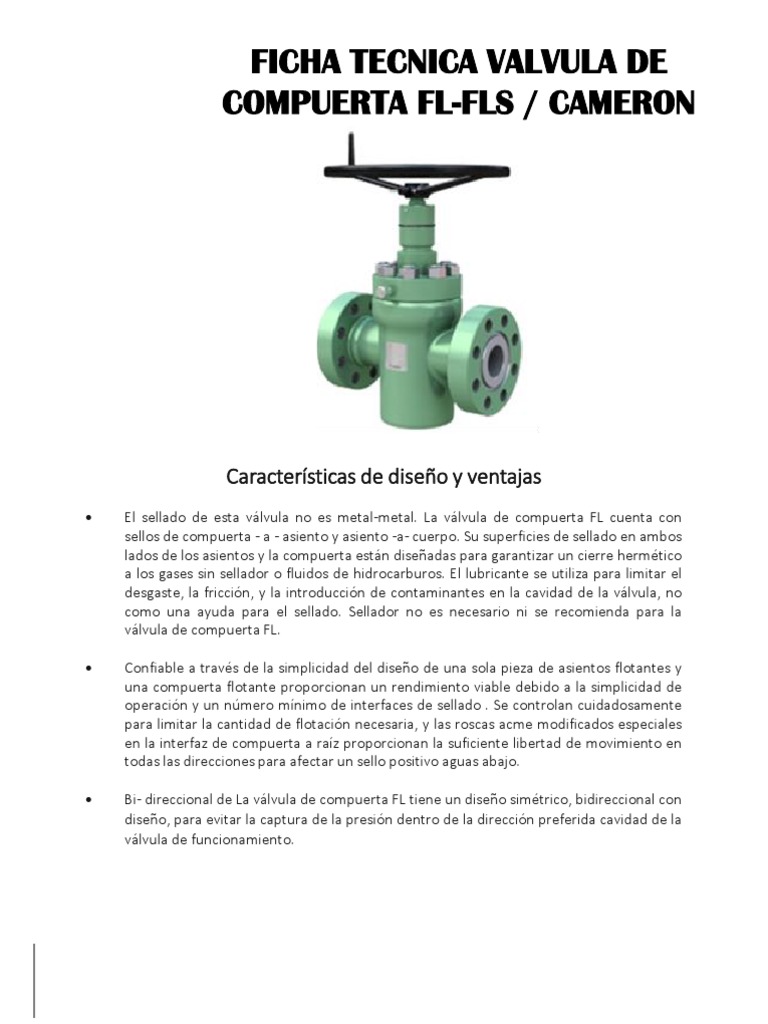 Valvula FLS Cameron | PDF