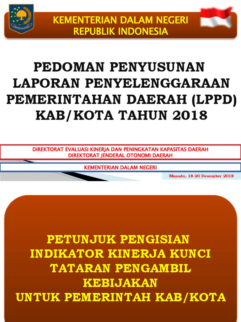 Paparan Pedoman Teknis Penyusunan LPPD Kab-Kota 2023 (Lampiran I) | PDF