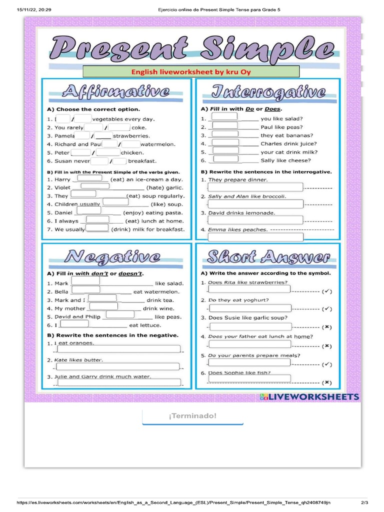 Present Simple PDF | PDF