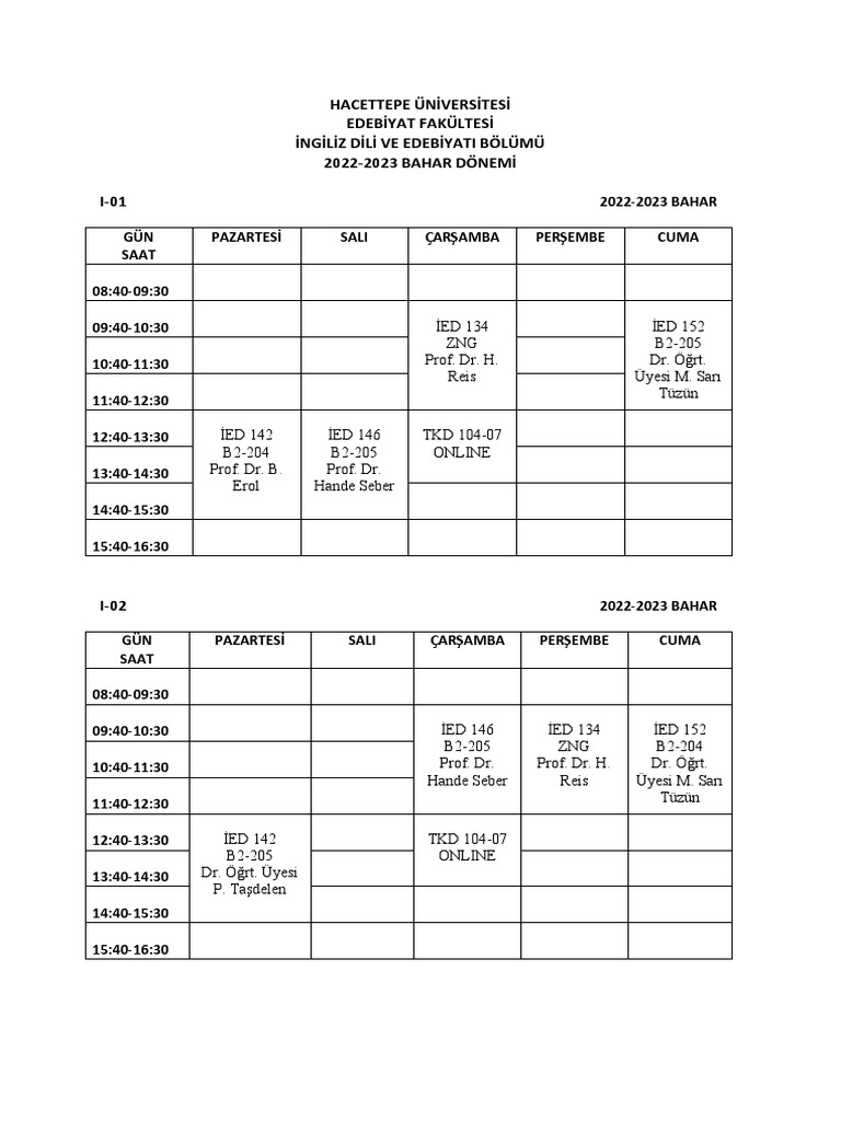 22-23 Spring Schedule | PDF