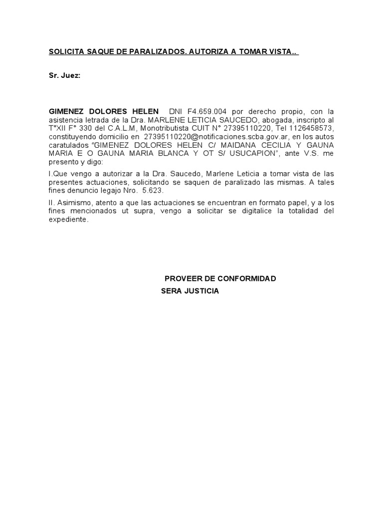 Autoriza. Solicita Acceso Mev. | PDF