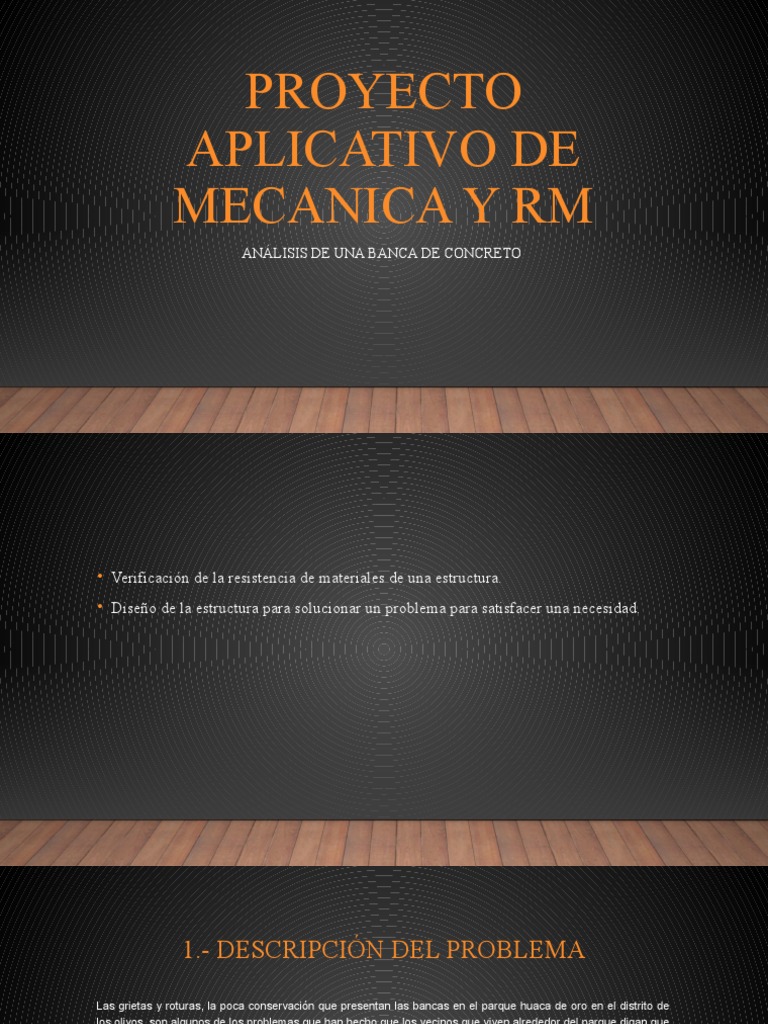 Proyecto Aplicativo de Mecanica y RM | PDF | Hormigón | Materiales