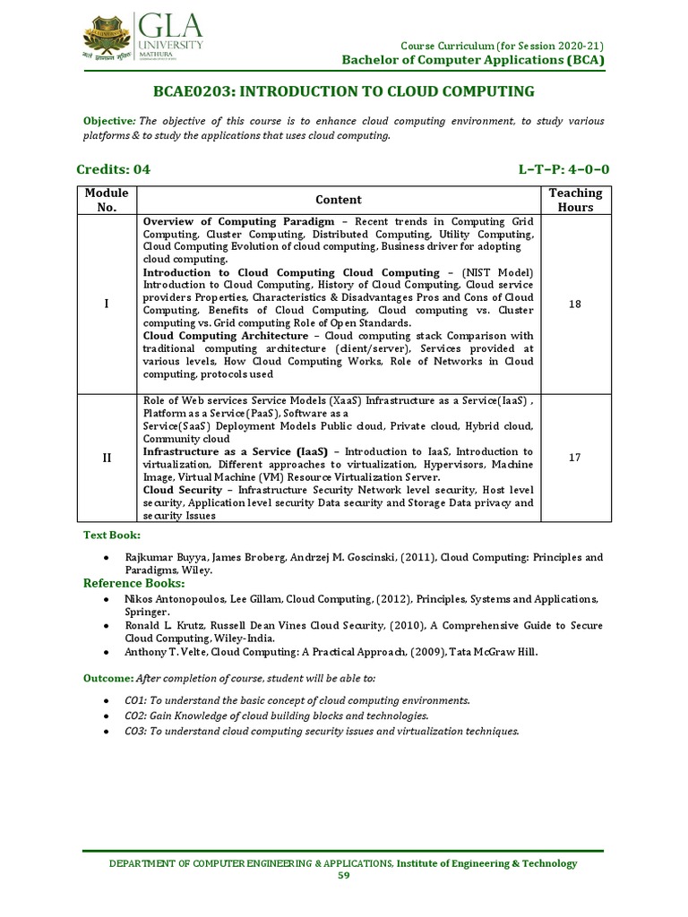Introduction To Cloud Computing Pdf