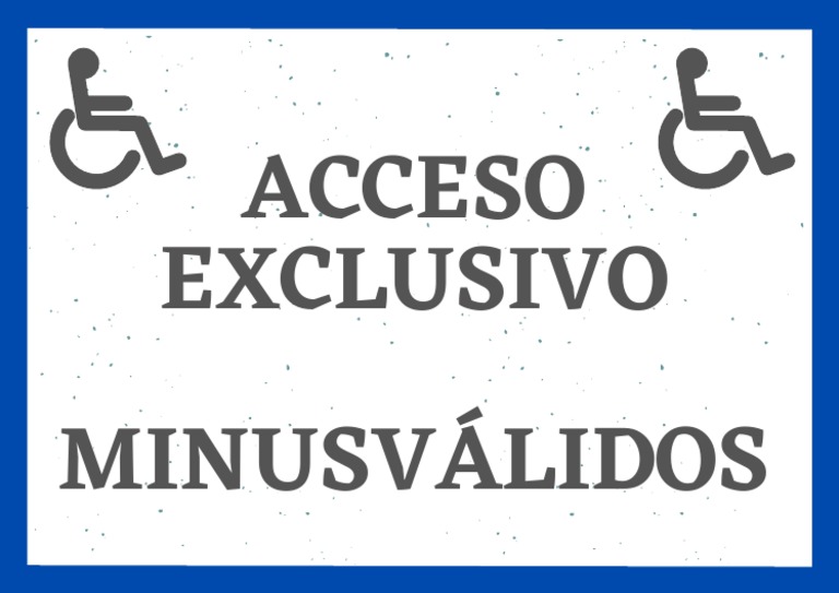 Cartel Minusválidos PDF | PDF