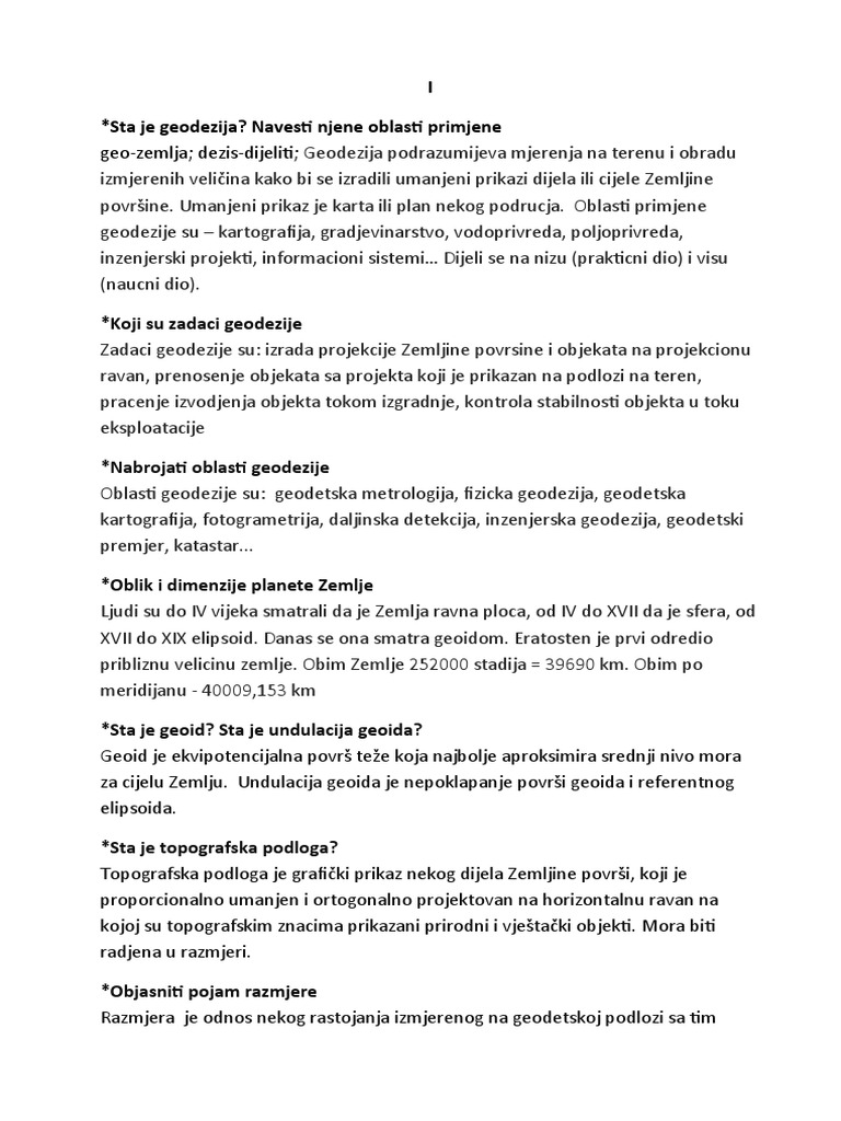 Geodezija | PDF