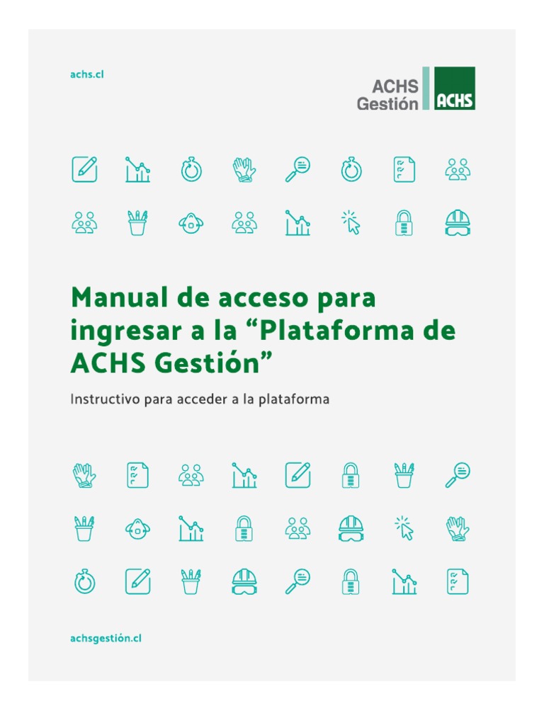 Manual de Acceso ACHS Gestión PDF | PDF | Contraseña | Informática