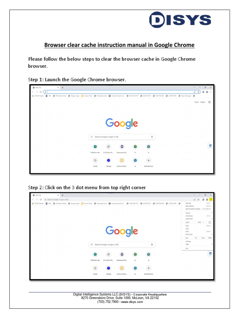 Google Chrome browser clear cache instruction manual.pdf | PDF