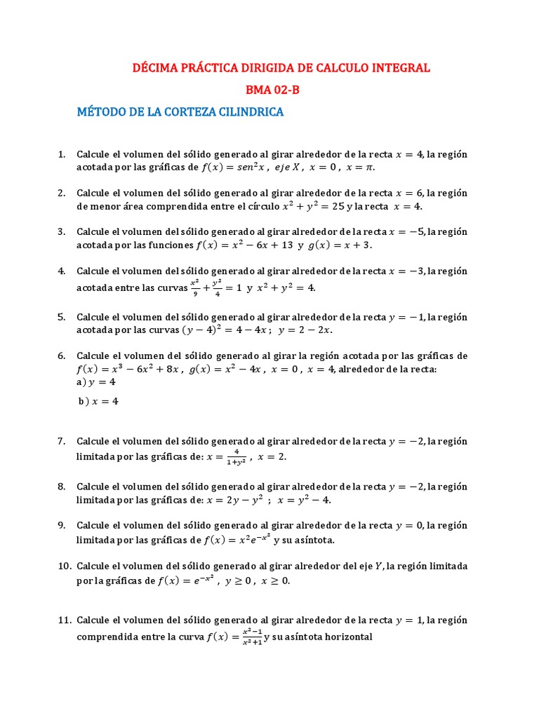 Práctica Dirigida N°10 | PDF