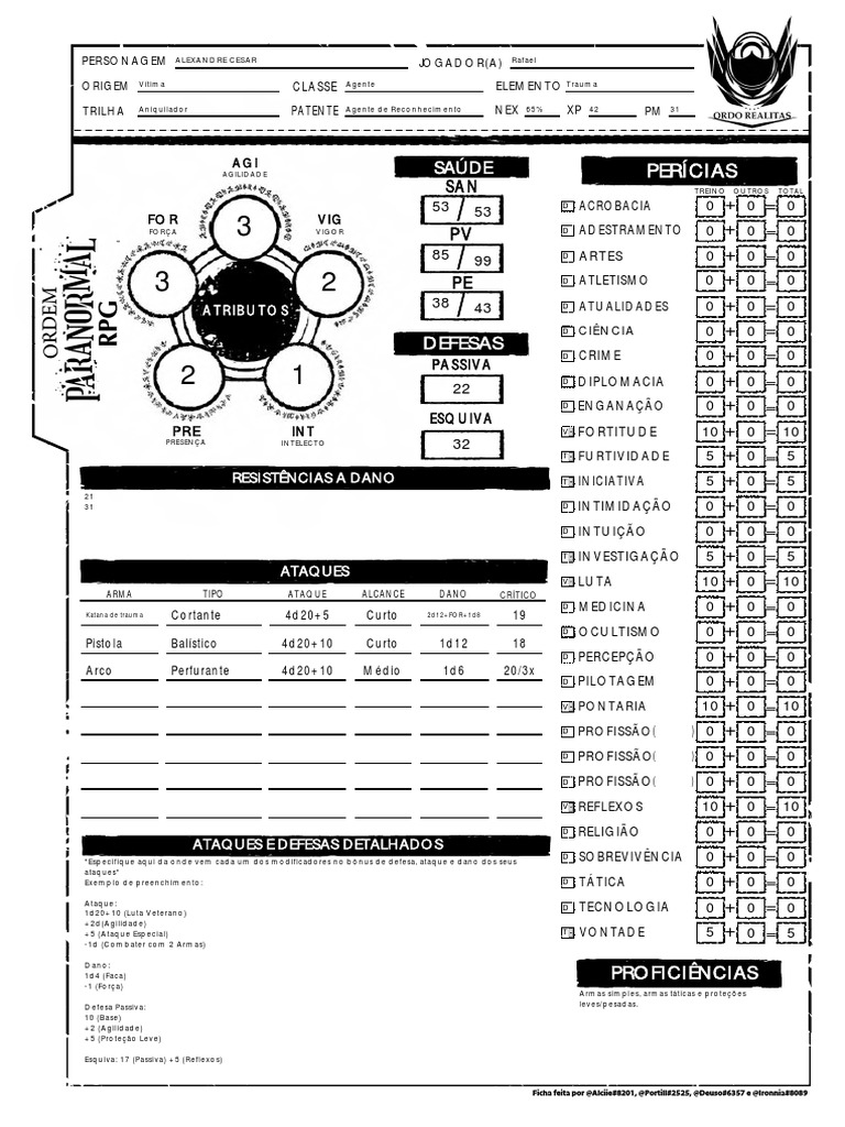Alexandre Cesar Ficha PDF | PDF