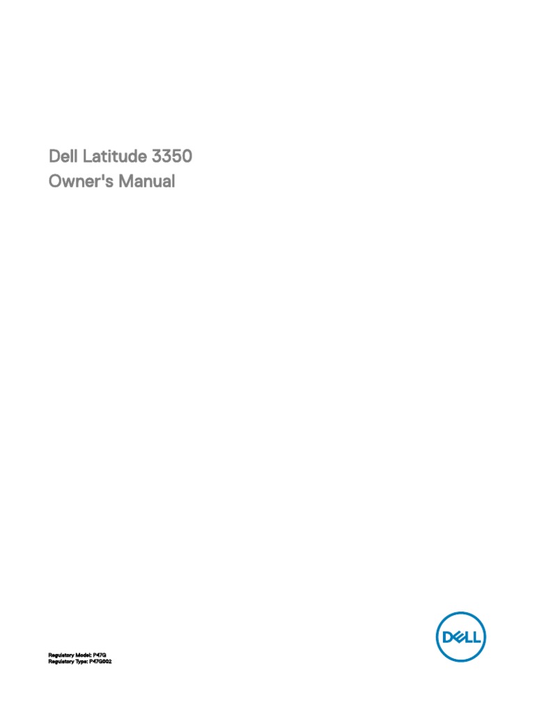 Dell Latitude 3350 Owner's Manual | PDF