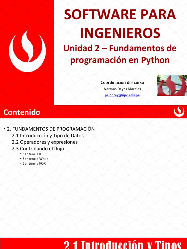 Fundamentos de Python para Ingenieros | PDF | Python (lenguaje de programación) | Informática ...