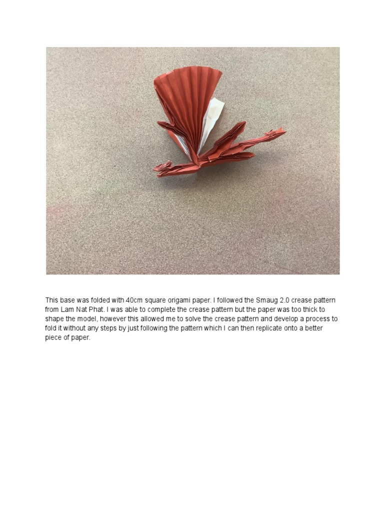 Mastering Smaug Origami Crease Pattern | PDF