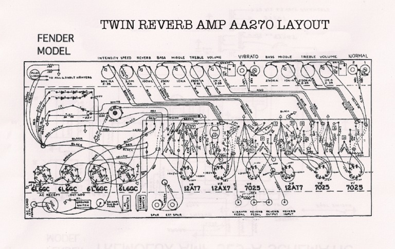 Fender Twin Reverb AA270 Layout.pdf | PDF