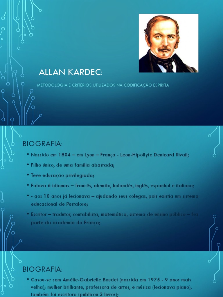 ESDE I - Aula 5 - ALLAN KARDEC PDF | PDF | Espiritismo | Paranormal