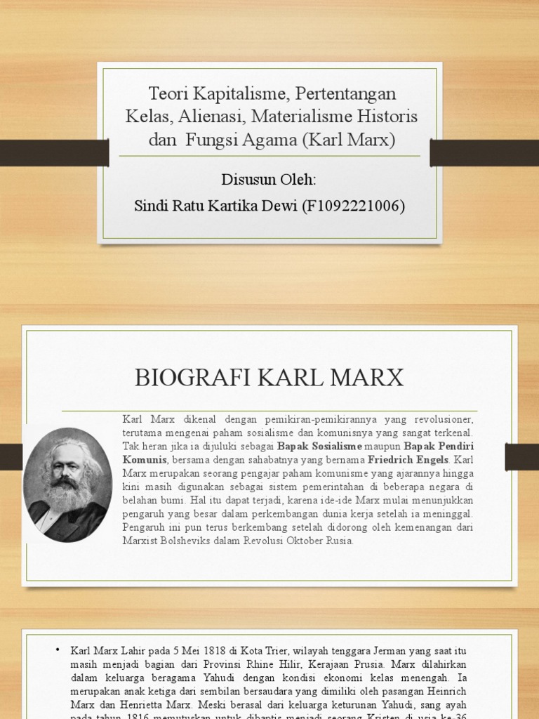 Teori Karl Marx: Kapitalisme dan Kelas | PDF | Sejarah
