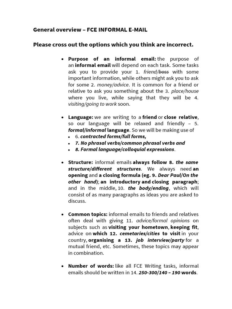 Holiday Advice Email Gapfill - Overview | PDF | Foreign Language Studies