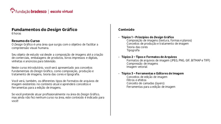 Descritivo Fundamentos Do Design Grafico PDF | PDF