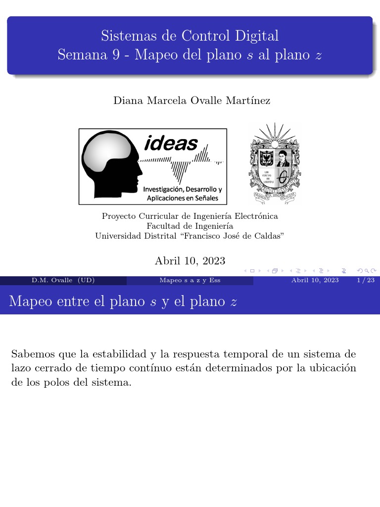 Control II Mapeo Del Plano S Al Plano z-5 PDF | Descargar gratis PDF | Ecuaciones | Geometria plana)