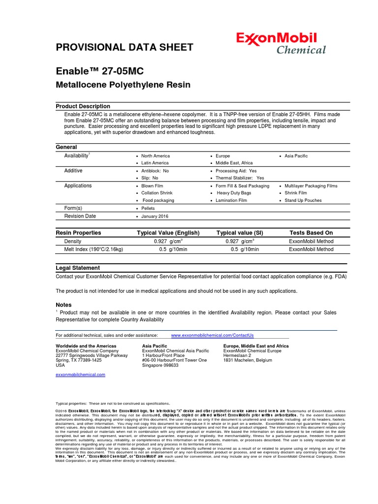 Enable 2705MC CHANNEL PDF | PDF | Polyethylene