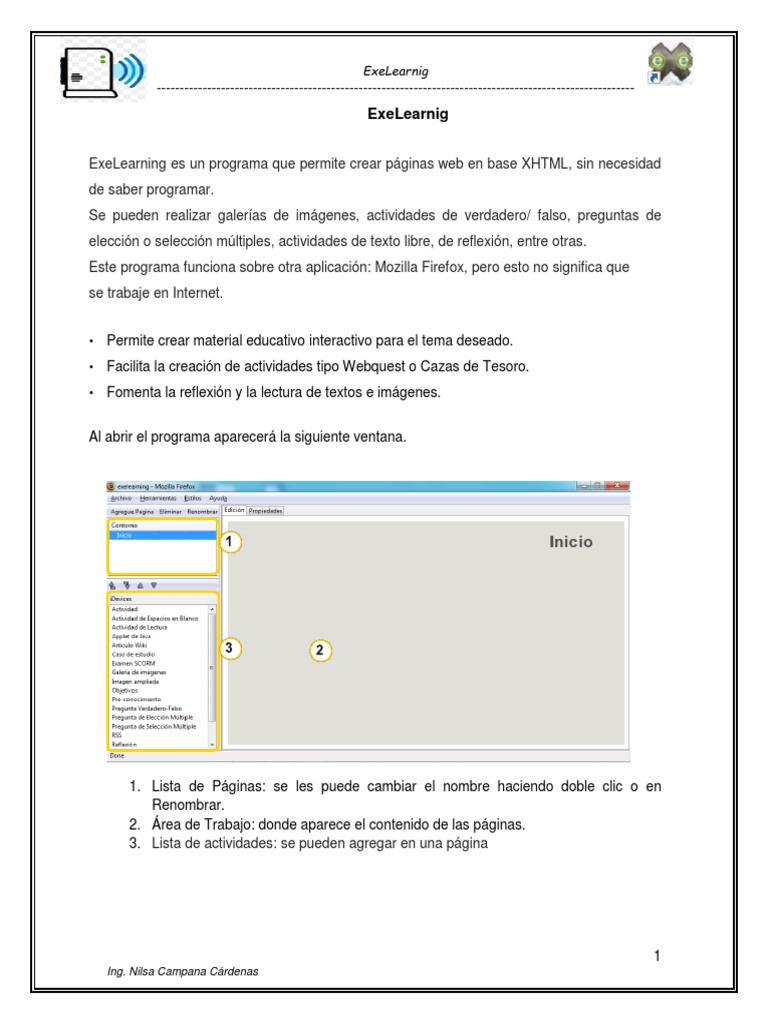 Manual Práctico Exe Learning | Descargar gratis PDF | Ventana (informática) | Software