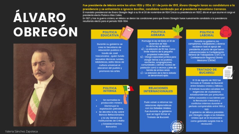 Gobierno de Álvaro Obregón (1920-1934) | PDF | México | América del Norte