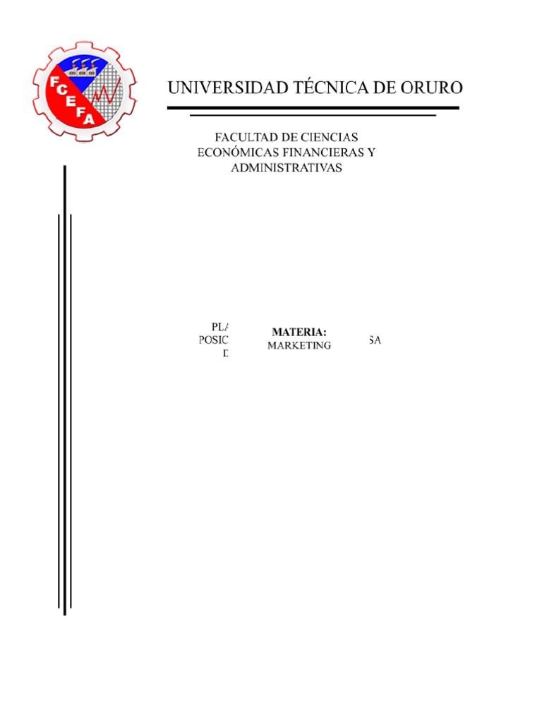 Plan De Mkt Ejemplo Pdf Pdf Marketing Producto Negocio