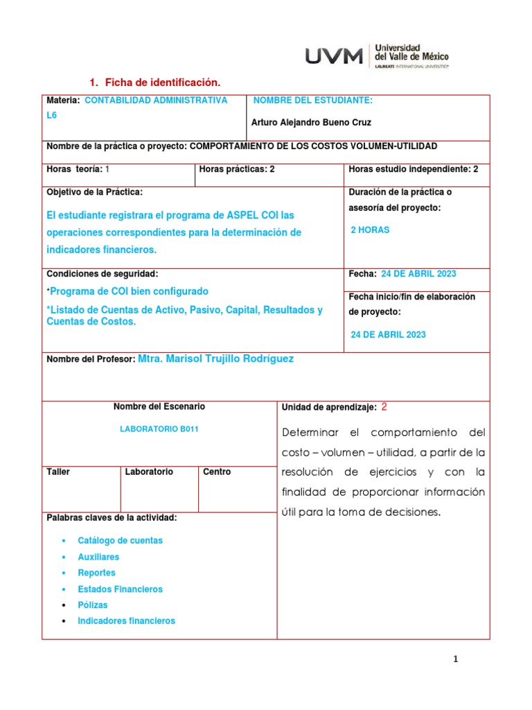 Practica 1 Segundo Parcial | PDF | Apalancamiento (Finanzas) | Contabilidad