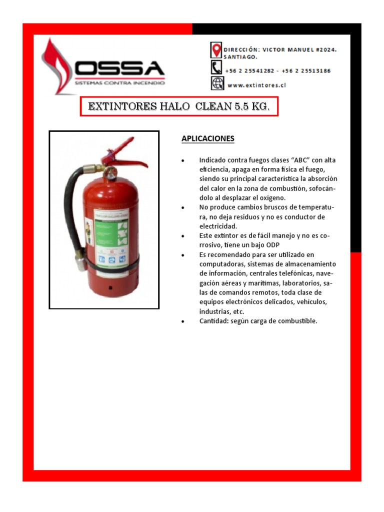 Extintor Halo Clean PDF | PDF