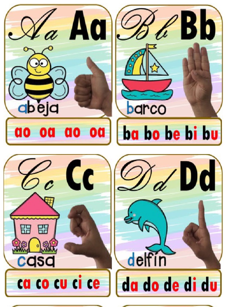Abc Con Lengua de Señas Ineditable | PDF