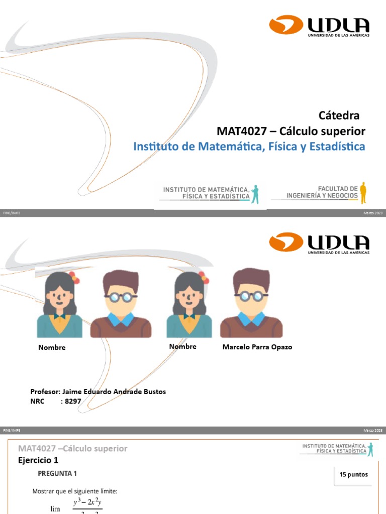 Formato CATEDRA MAT4027 | PDF