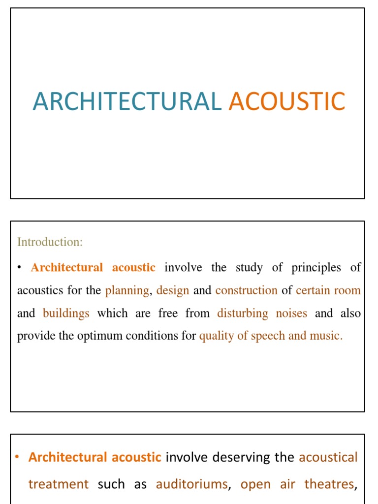Room Acoustic Lecture 2 PDF | PDF | Wall | Acoustics
