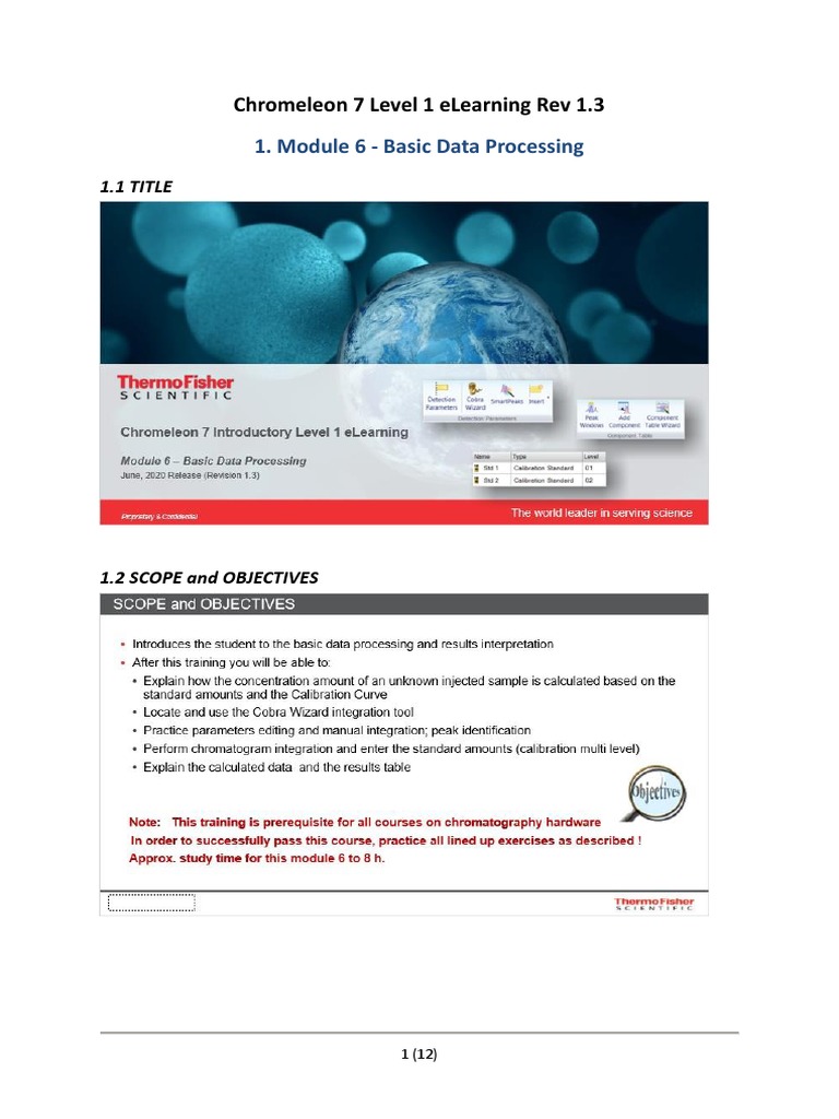 Chromeleon 7 Data Processing Guide | PDF | Chromatography | Calibration