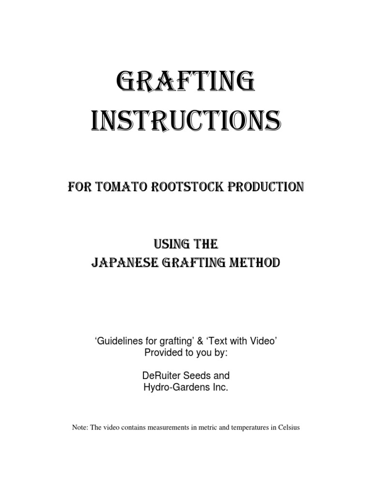 Grafting Paper PDF | PDF | Grafting | Sowing