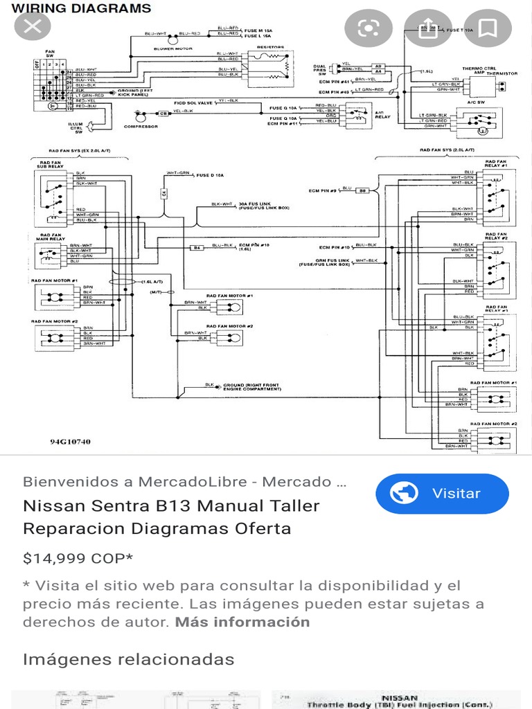 Diagrama Electrico Nissan Sentra b13 - Búsqueda de Google PDF | PDF