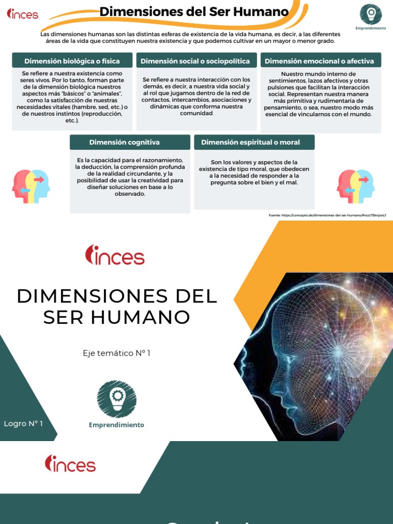 Dimensiones Del Ser Humano | PDF | Homo Sapiens | Sicología
