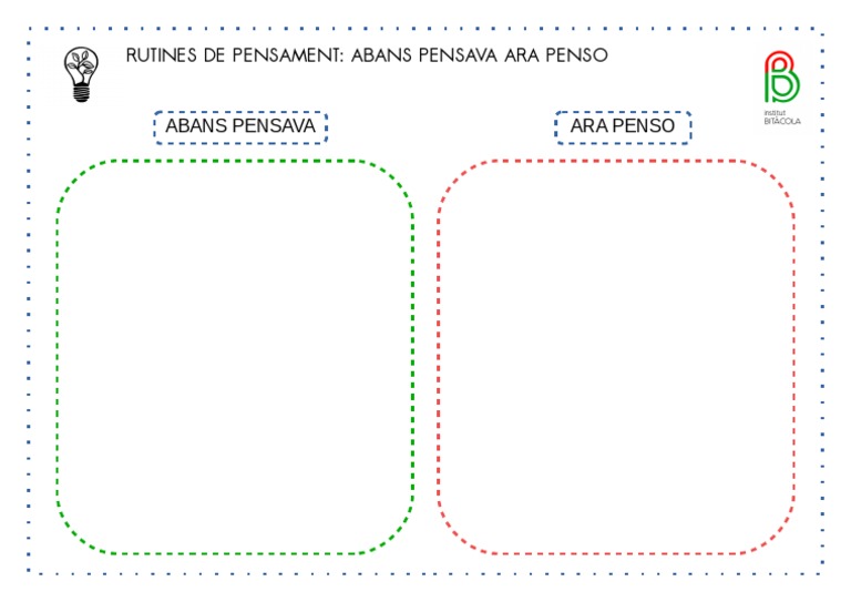 Abans Pensava Ara Penso Bitàcola PDF | PDF