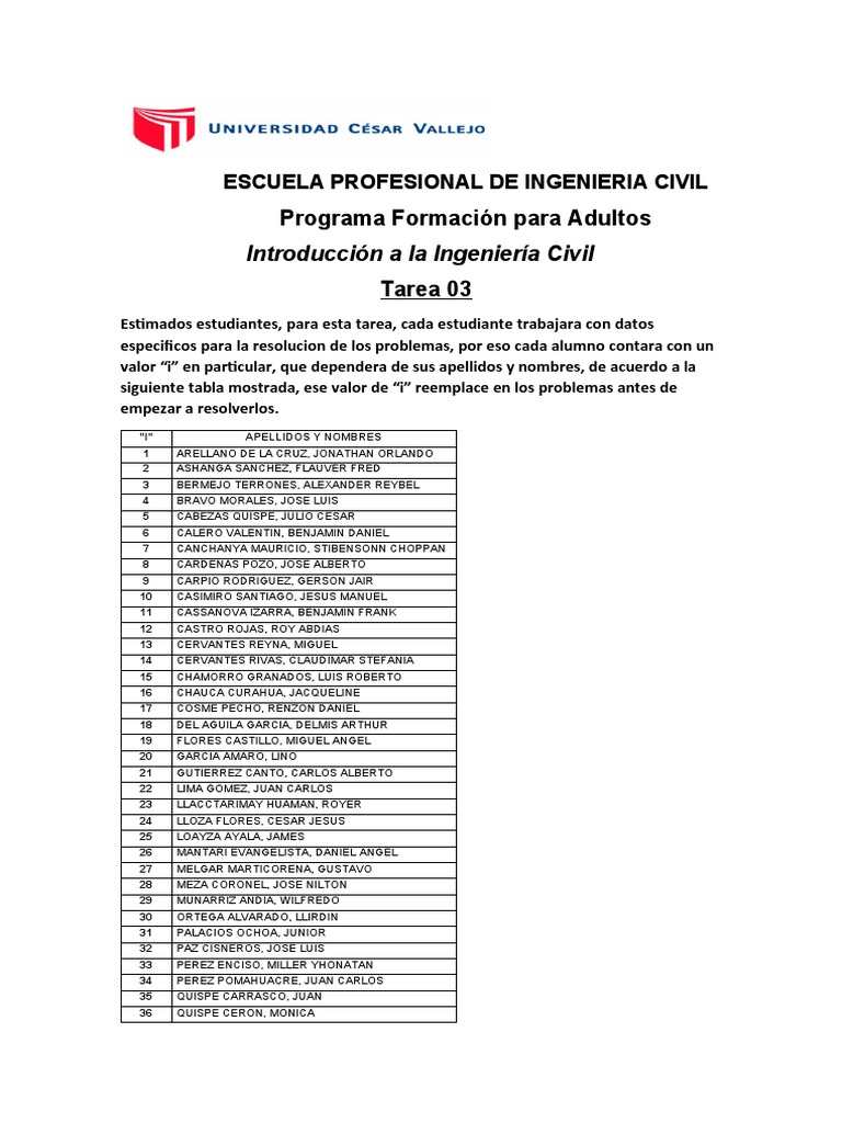 Tarea 03 | PDF | Ingeniería