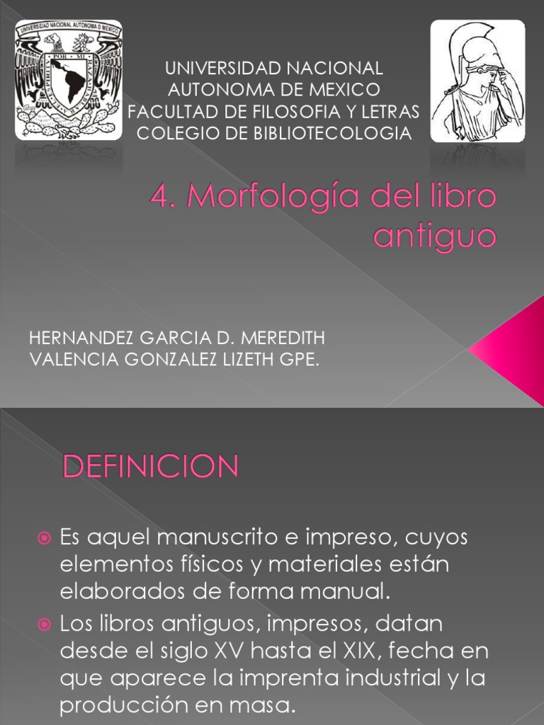 Estructura del Libro Antiguo | PDF | Libros | Imprenta